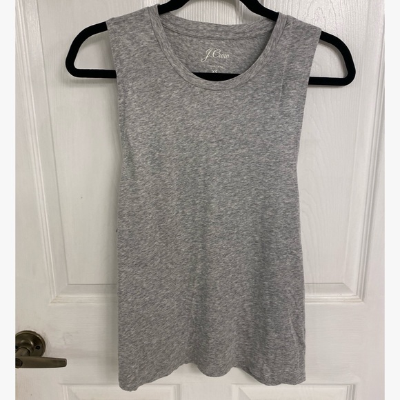 J. Crew | Tops | J Crew Heather Grey Muscle Tank | Poshmark